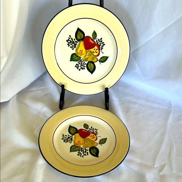 Paula Deen | Dining | Paula Deen Harvest Fruit 9 Plates Design Ceramic ...